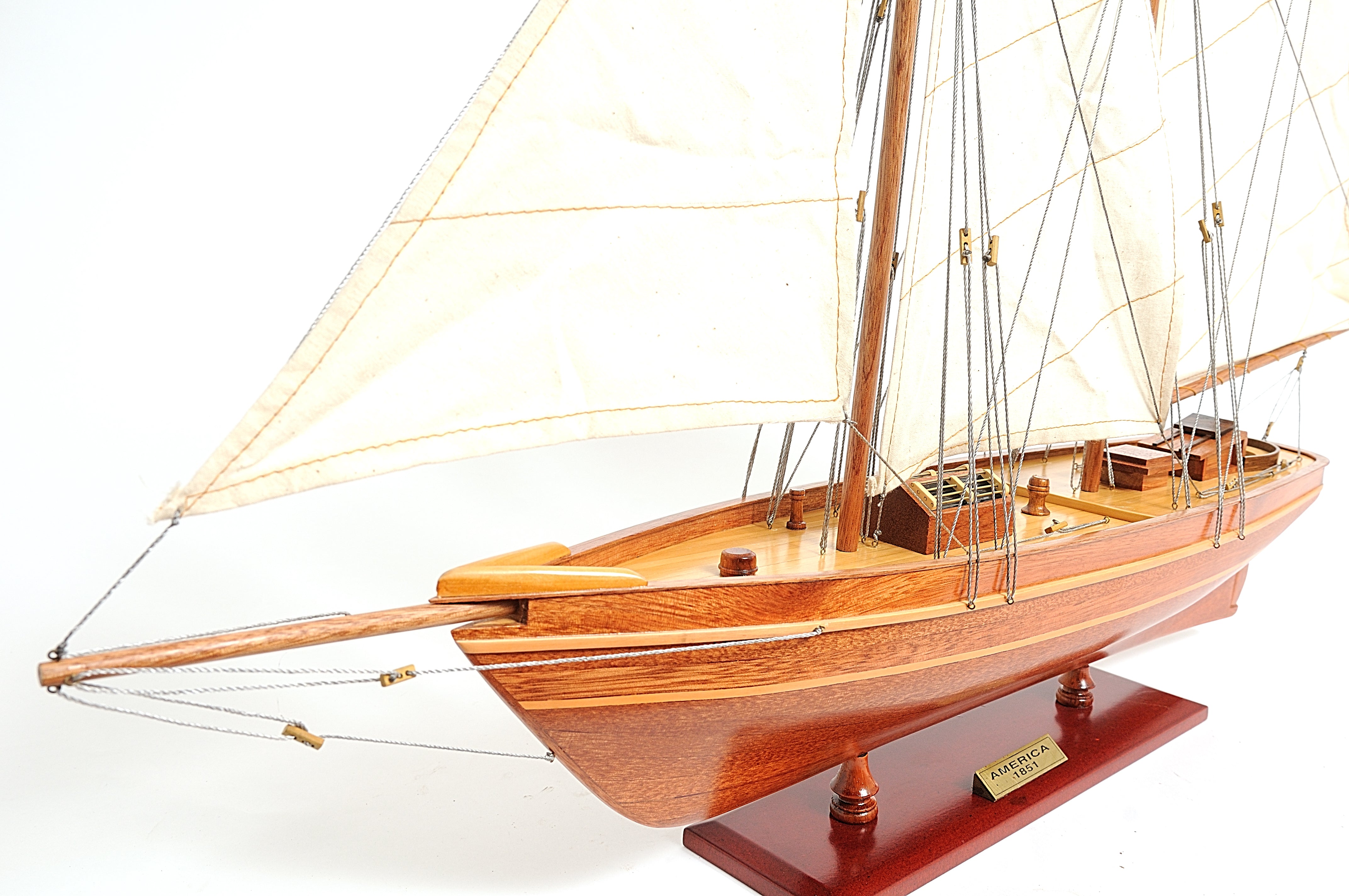 Wooden Museum-quality Sailboat Model| Yacht model| Multiple scale ...