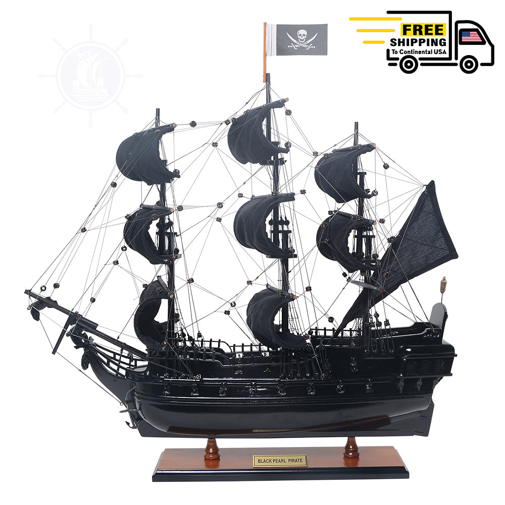 BLACK PEARL PIRATE SHIP MODEL SHIP SMALL | Museum-quality | Fully Asse ...