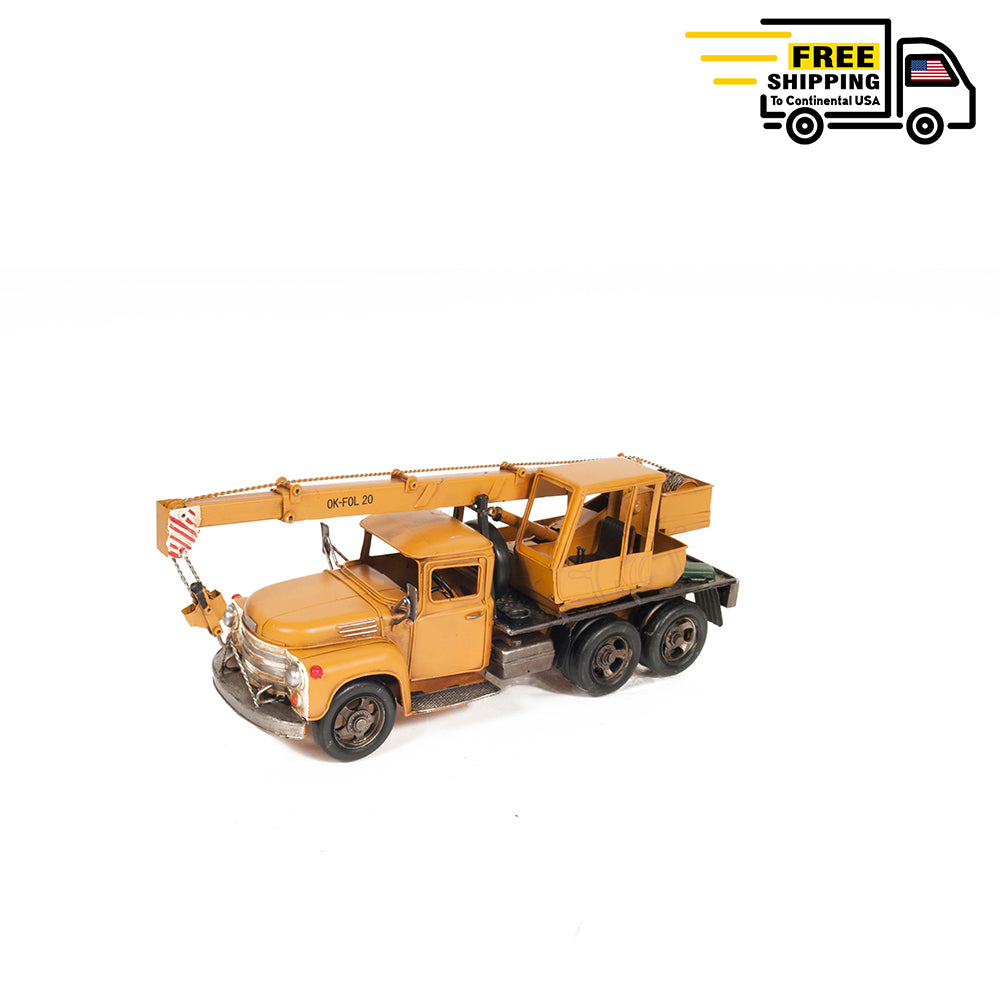 METAL HANDMADE CRANE TRUCK MODEL | scale model| Miniatures |Vintage ar ...