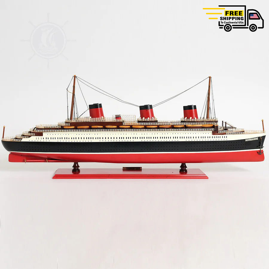 NORMANDIE CRUISE SHIP MODEL PAINTED | Museum-quality Cruiser| Fully As ...